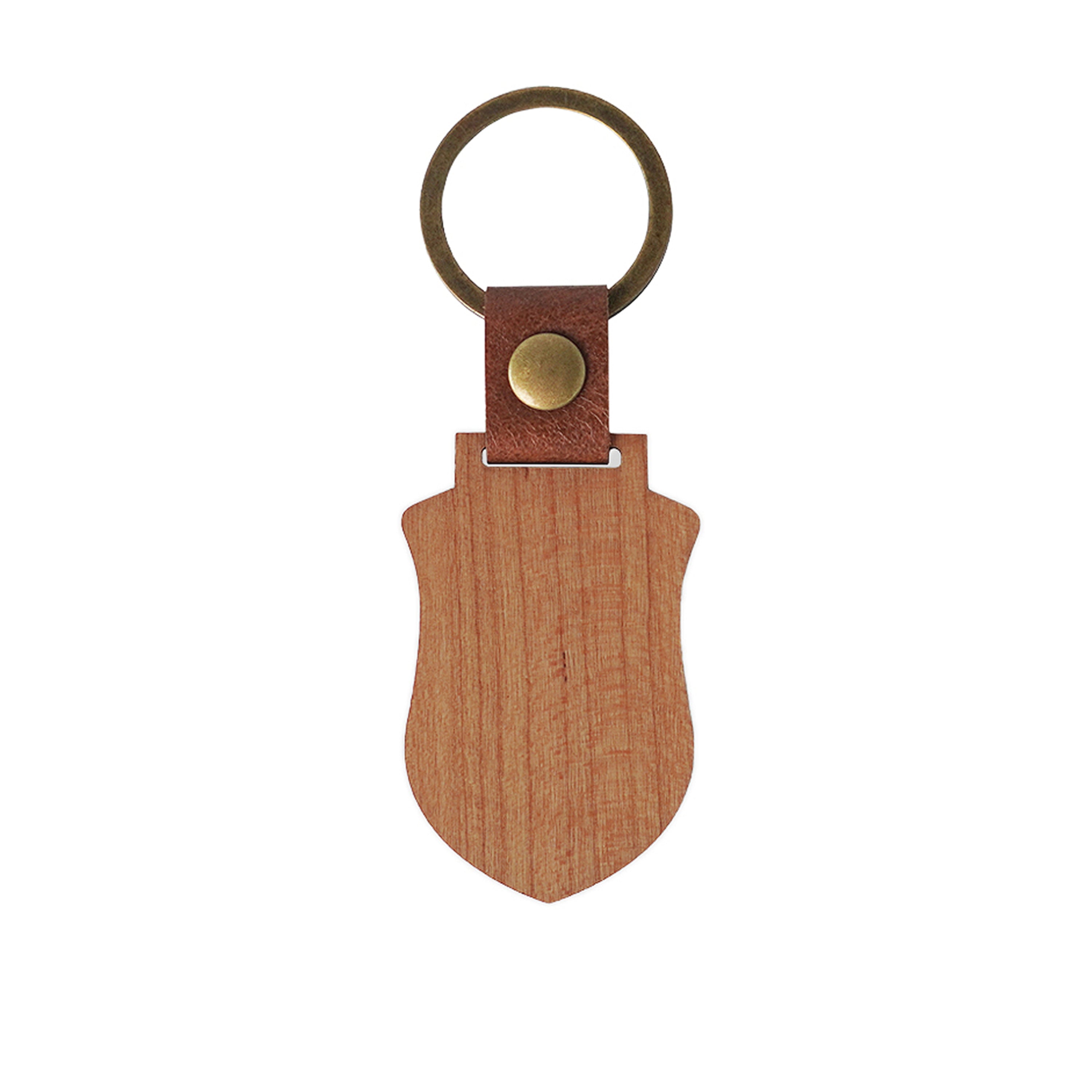 Blank Shield-shaped Wooden Keychains (10pcs / 20pcs) - LaserPecker EU